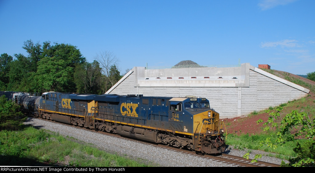 CSX Q410 is east through what will be the bridge for the Route 206 Bypass